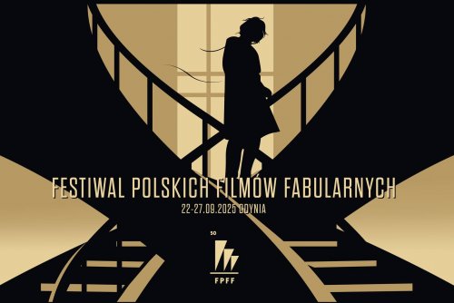 Plakat 50. Festiwalu Polskich Filmów Fabularnych autorstwa Oli Jasionowskiej (mat. prasowe FPFF)